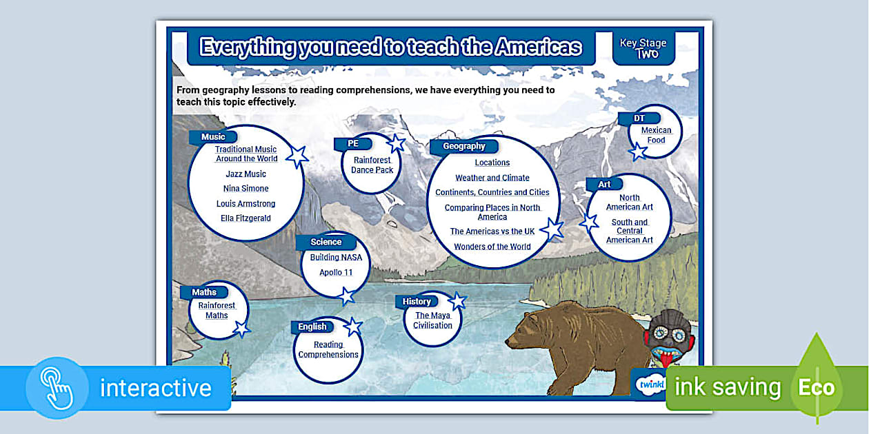 The Americas Planning Map (teacher made) - Twinkl