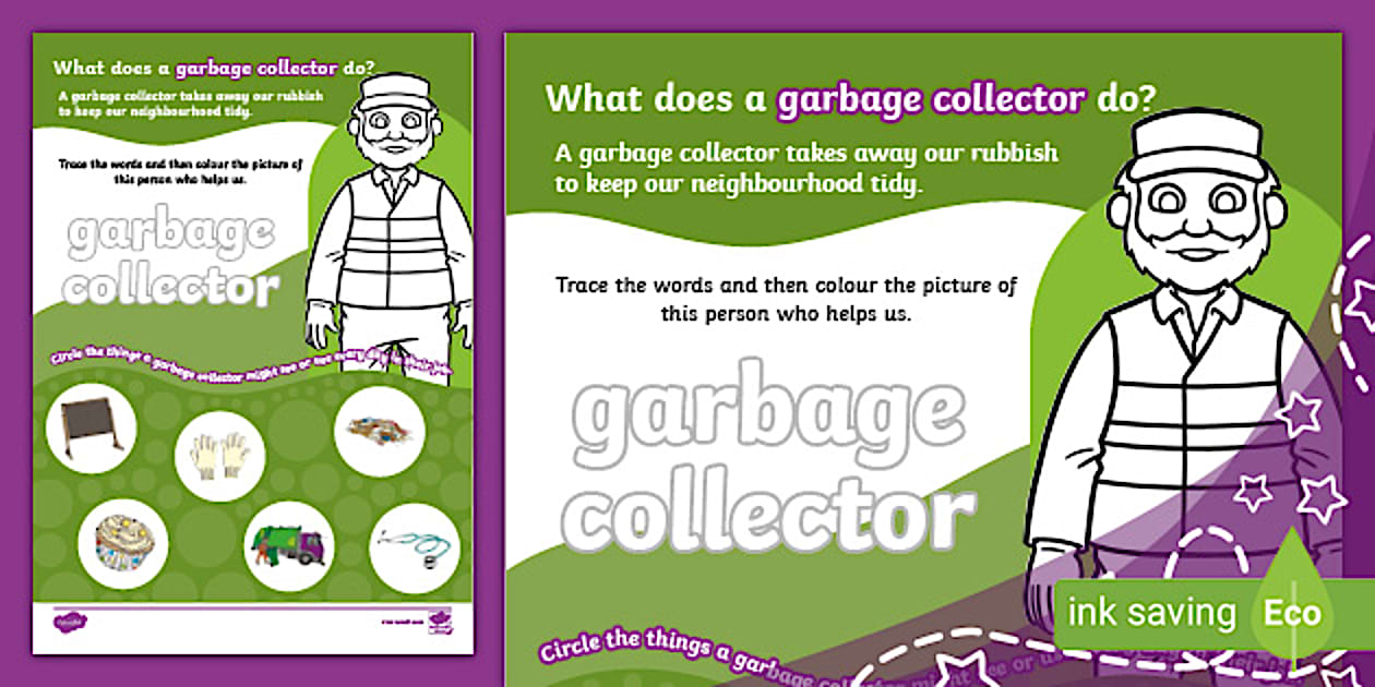 What Does a Garbage Collector Do? Activity Sheet - Twinkl