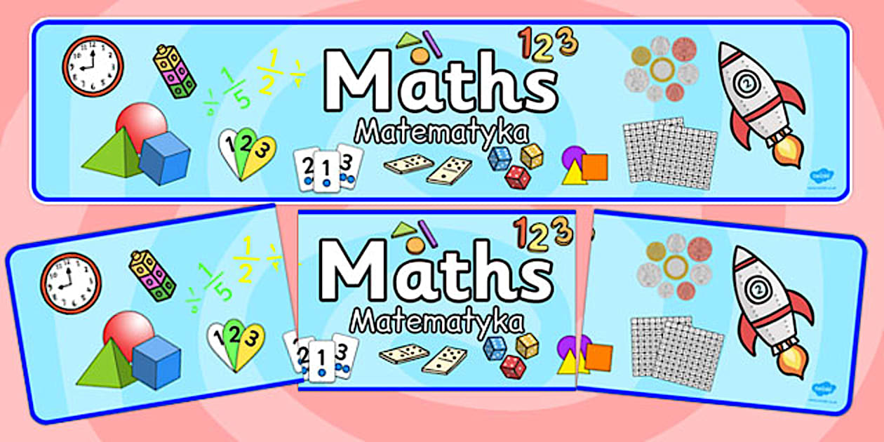 Maths Display Banner Polish Translation (teacher made)