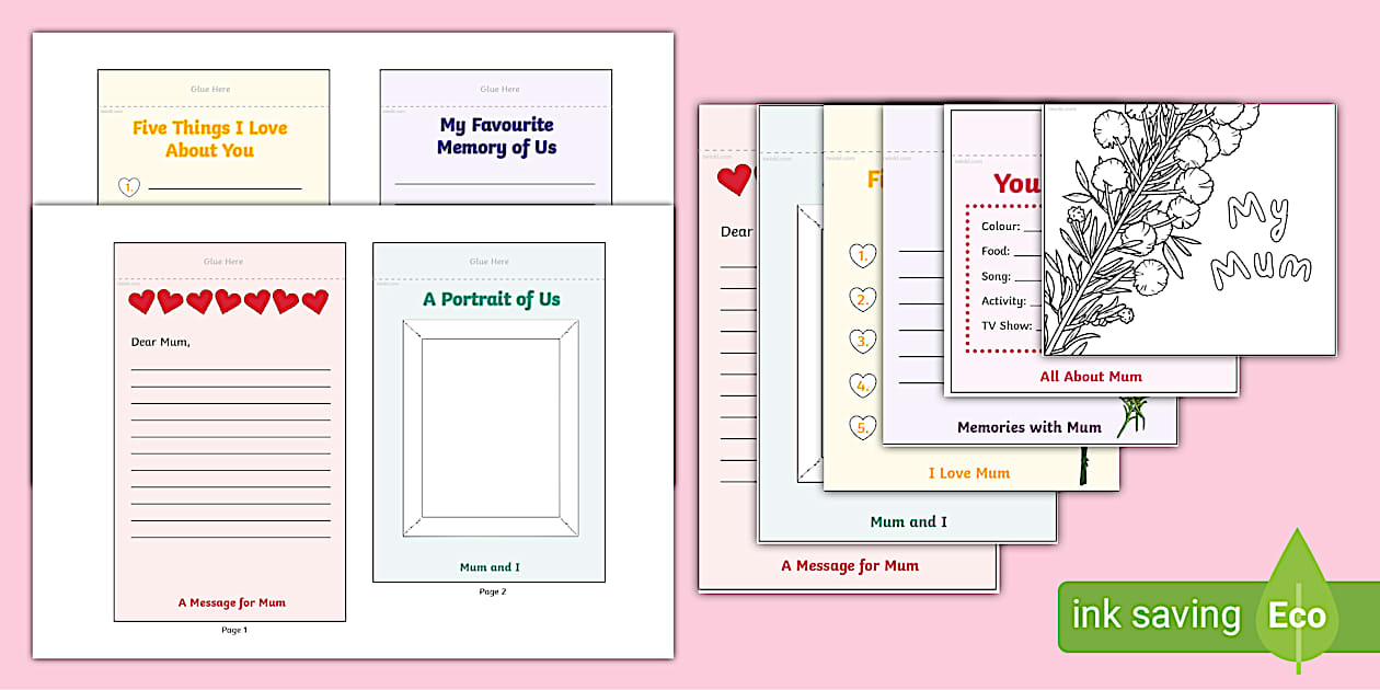 Mothers Day Flipbook 3-6 (teacher made) - Twinkl