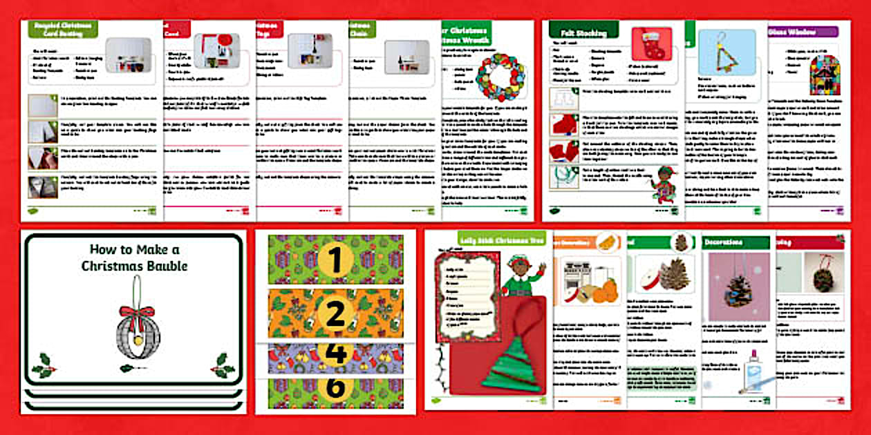 A Sustainable Christmas Craft Pack (teacher made) - Twinkl