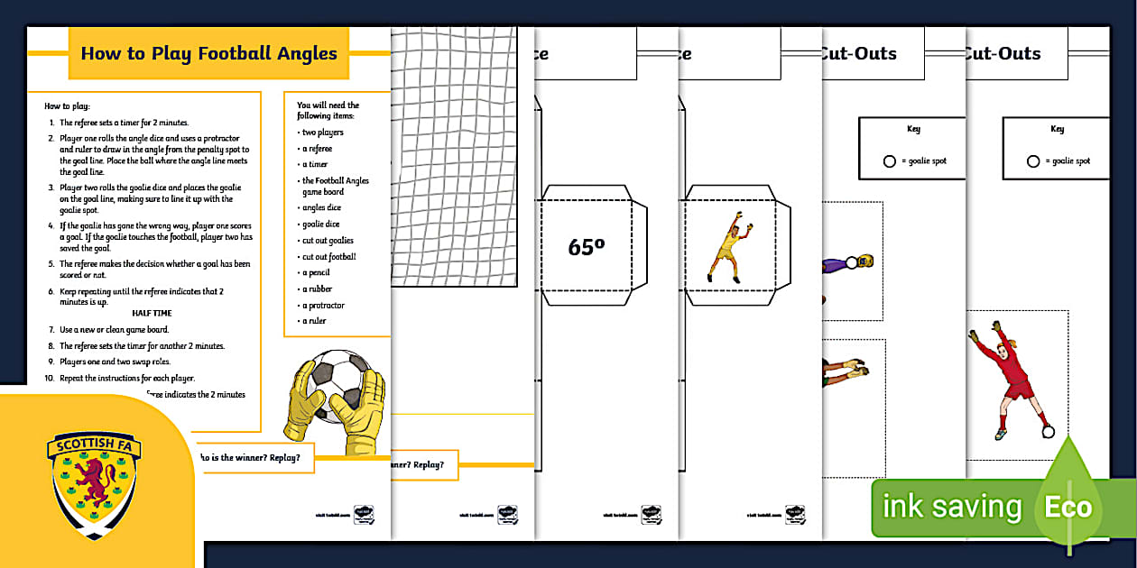 FREE! - Goal Scoring Angles Game (teacher made) - Twinkl