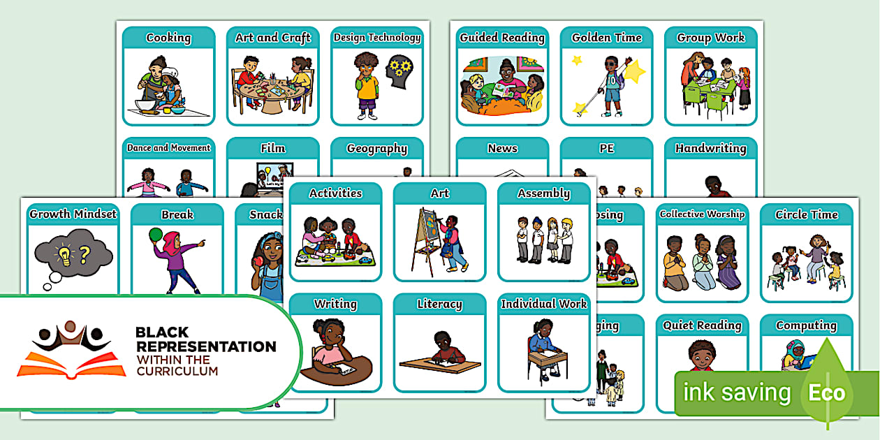 Kindergarten/KS1 Diverse Visual Timetable (Teacher-Made)