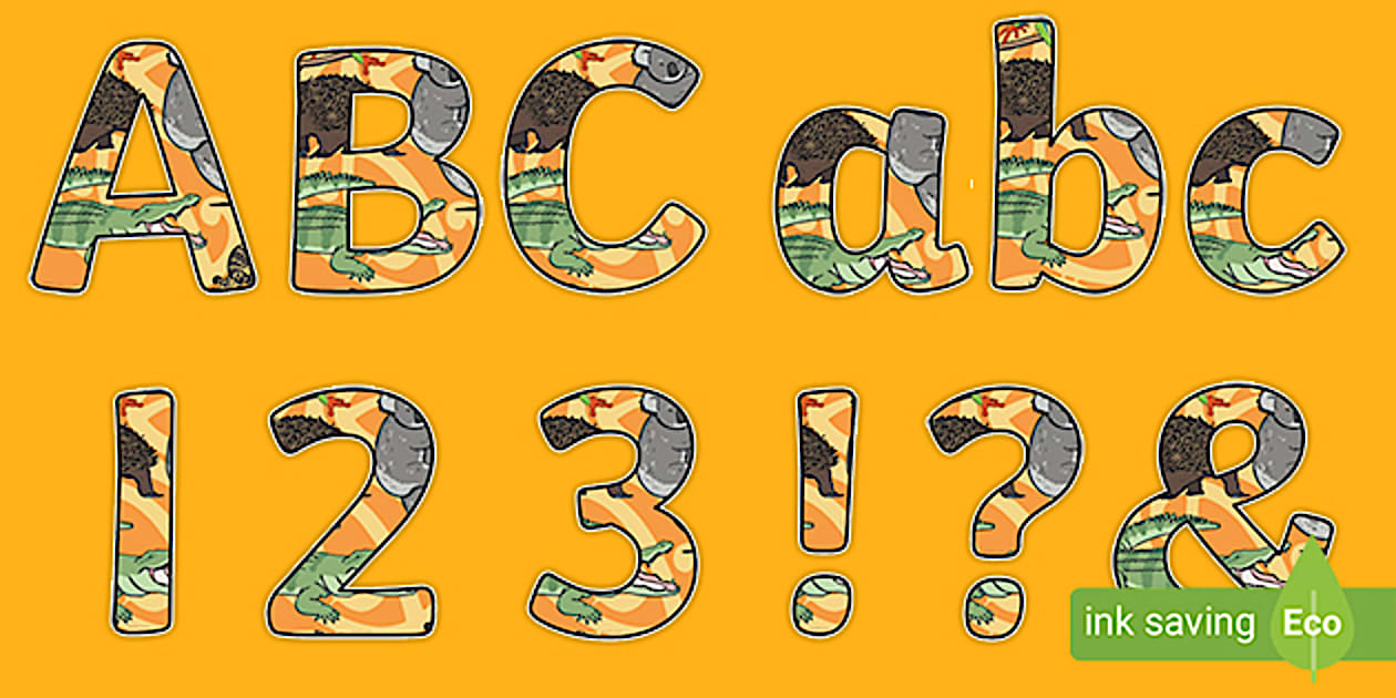 Australian Native Fauna Lettering Pack - Twinkl