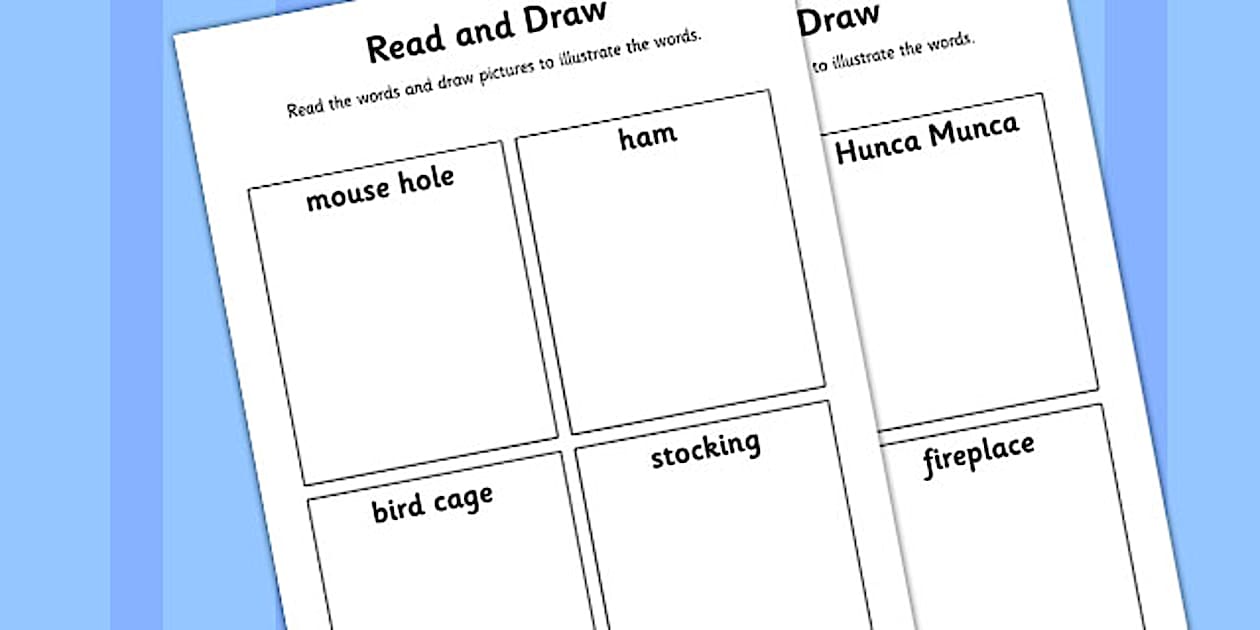 Cursive The Tale of Two Bad Mice Read and Draw Worksheet (Beatrix Potter)