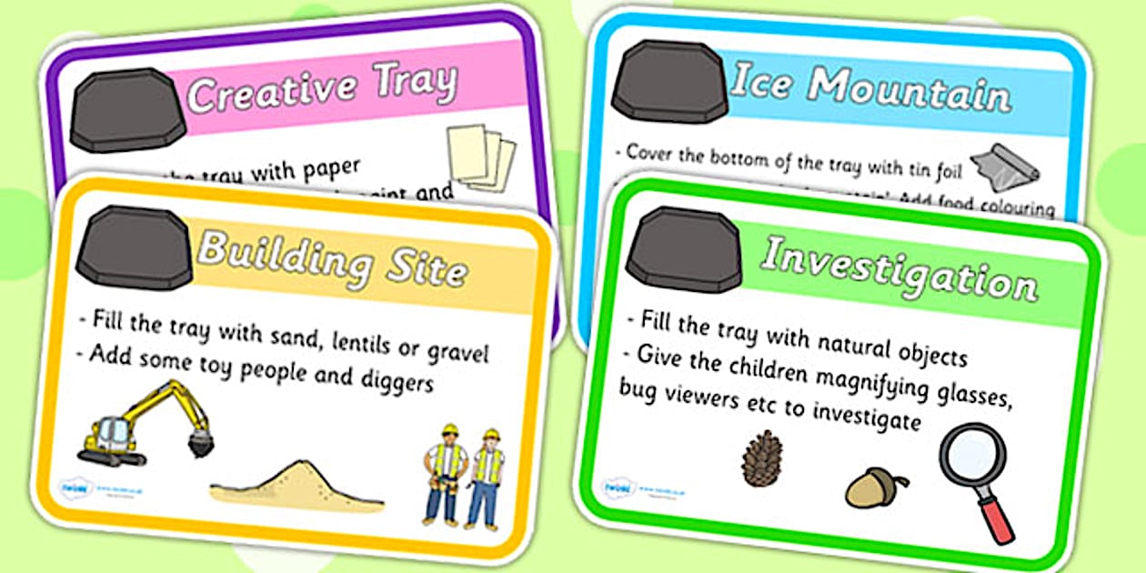 Builders Tray Idea Cards (teacher made) - Twinkl