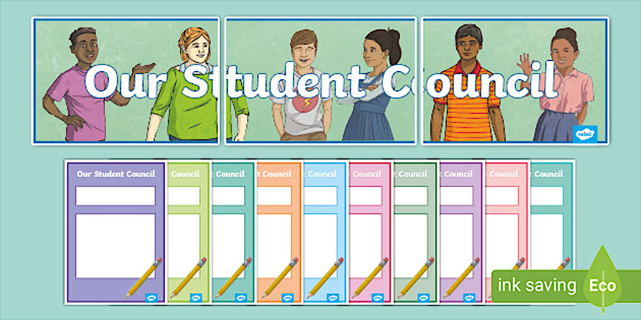 Editable Our Student Council Display Pack (teacher made)