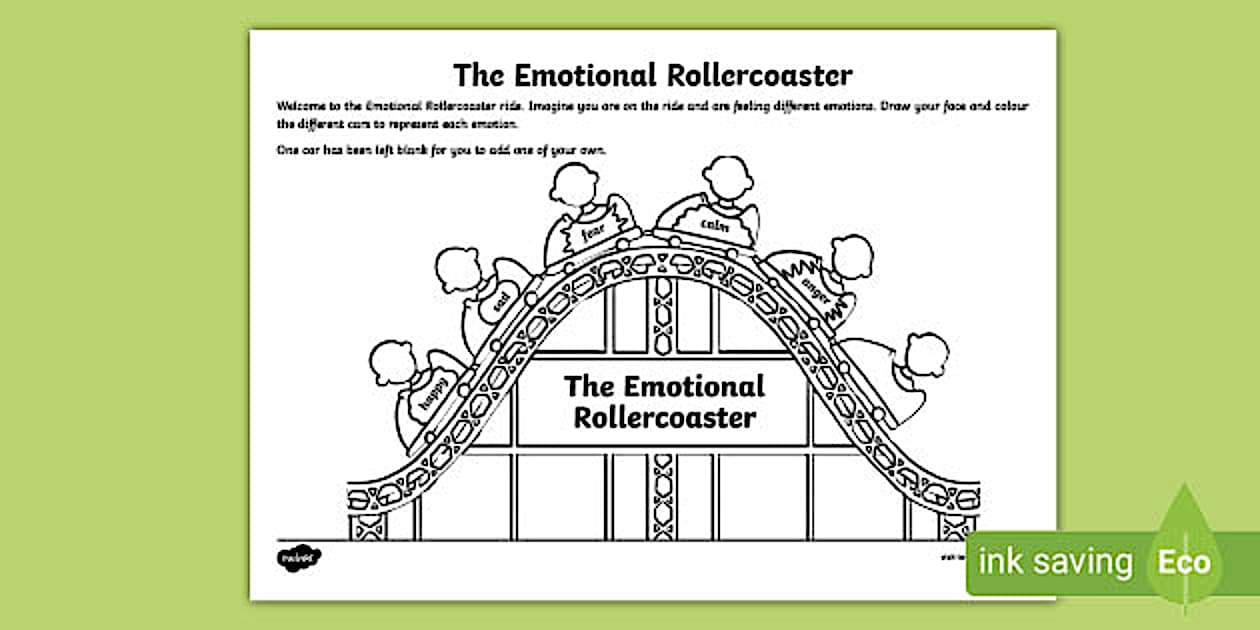 The Emotional Rollercoaster Worksheet (Teacher-Made)