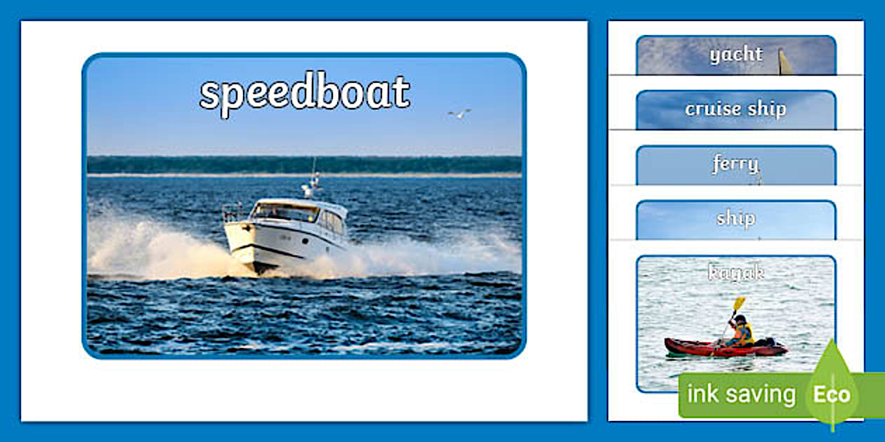 Sea Boats Transport Display Photos - Classroom Display