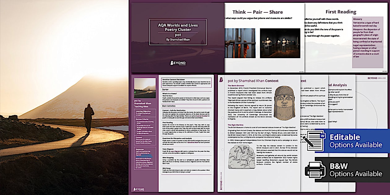pot by Shamshad Khan | GCSE Lesson Pack | Beyond - Twinkl