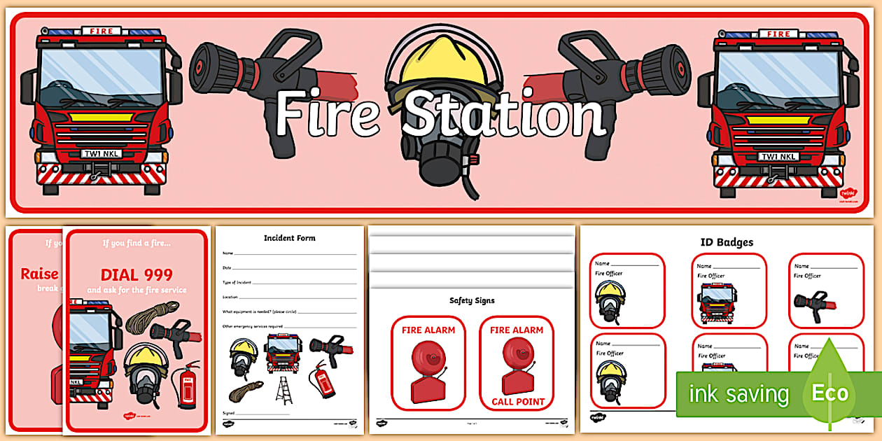 Fire Station Role Play (teacher made) - Twinkl