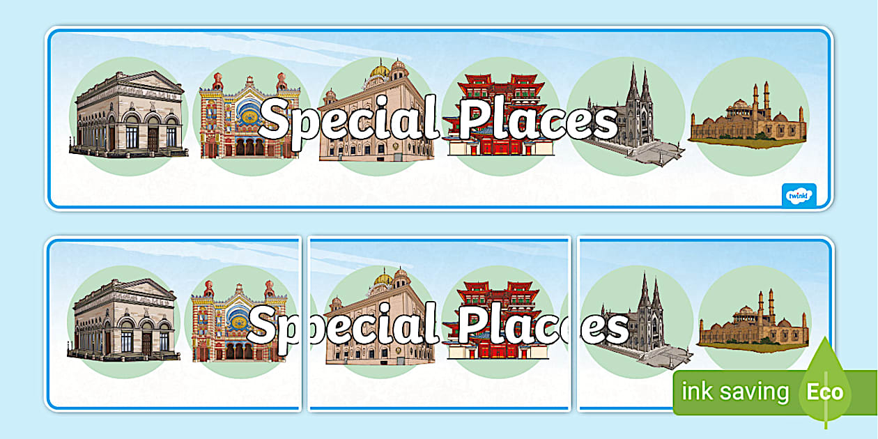 Special Places Display Banner (teacher made) - Twinkl