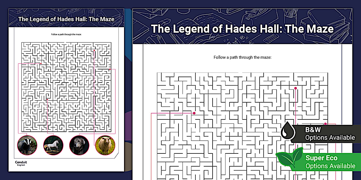 The Legend of Hades Hall: The Maze (teacher made) - Twinkl