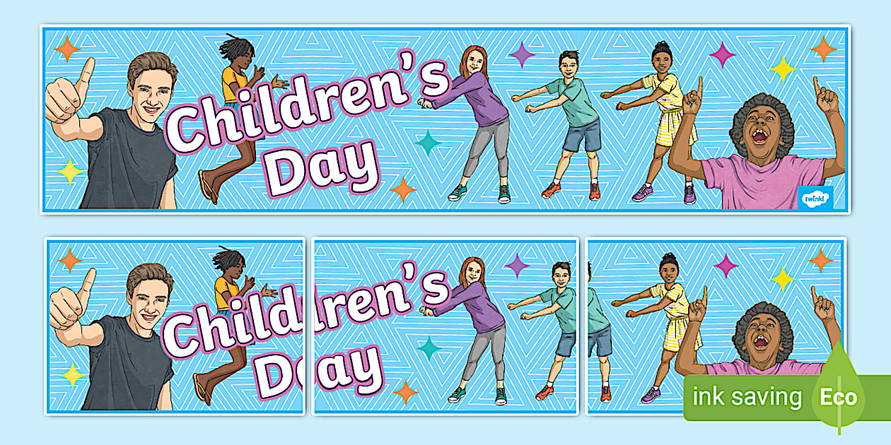 Children's Day Display Banner (Teacher-Made) - Twinkl