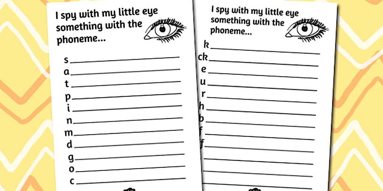 Phase 2 Phoneme Hunt Worksheet / Worksheet Pack - Twinkl