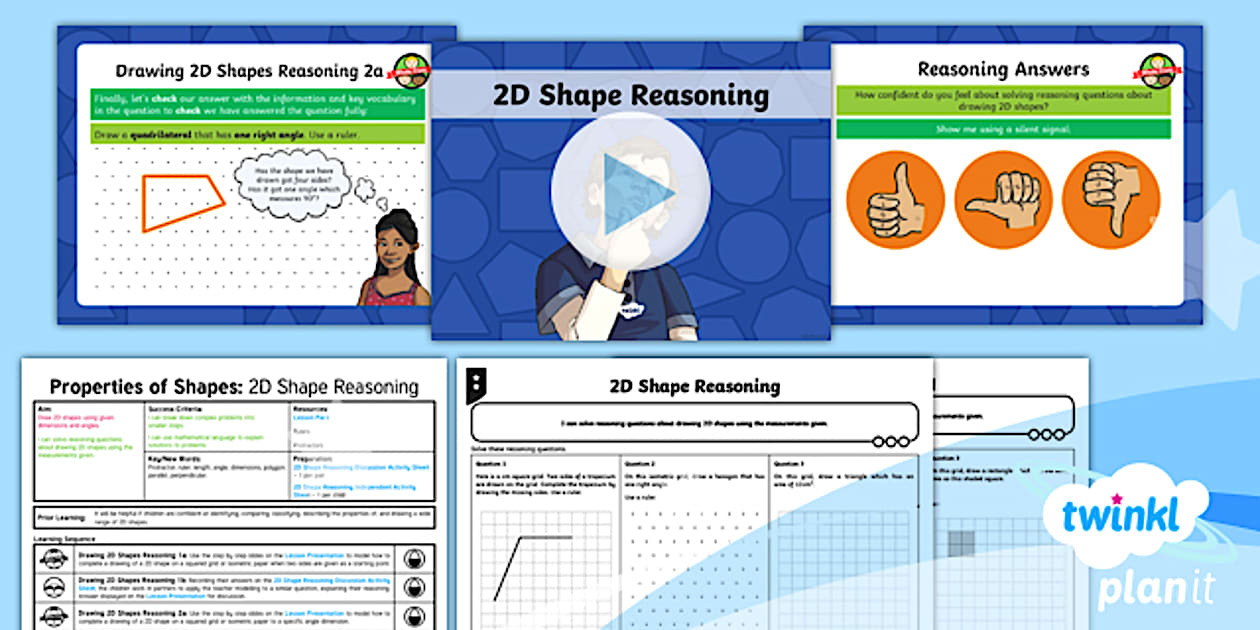 PlanIt Maths Y6 Properties of Shapes: 2D Shape Drawing (3) Lesson Pack