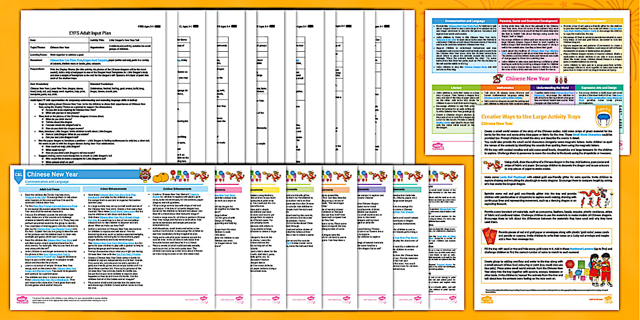 EYFS Ages 3-4 Chinese New Year Bumper Planning Pack - Twinkl