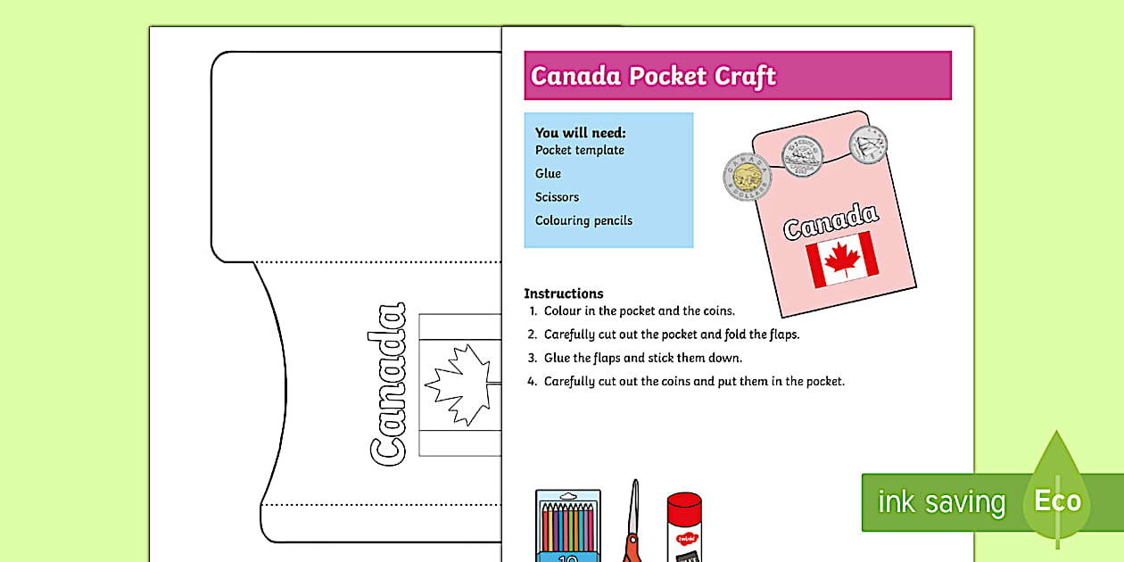 Canada Pocket Craft (teacher made) - Twinkl