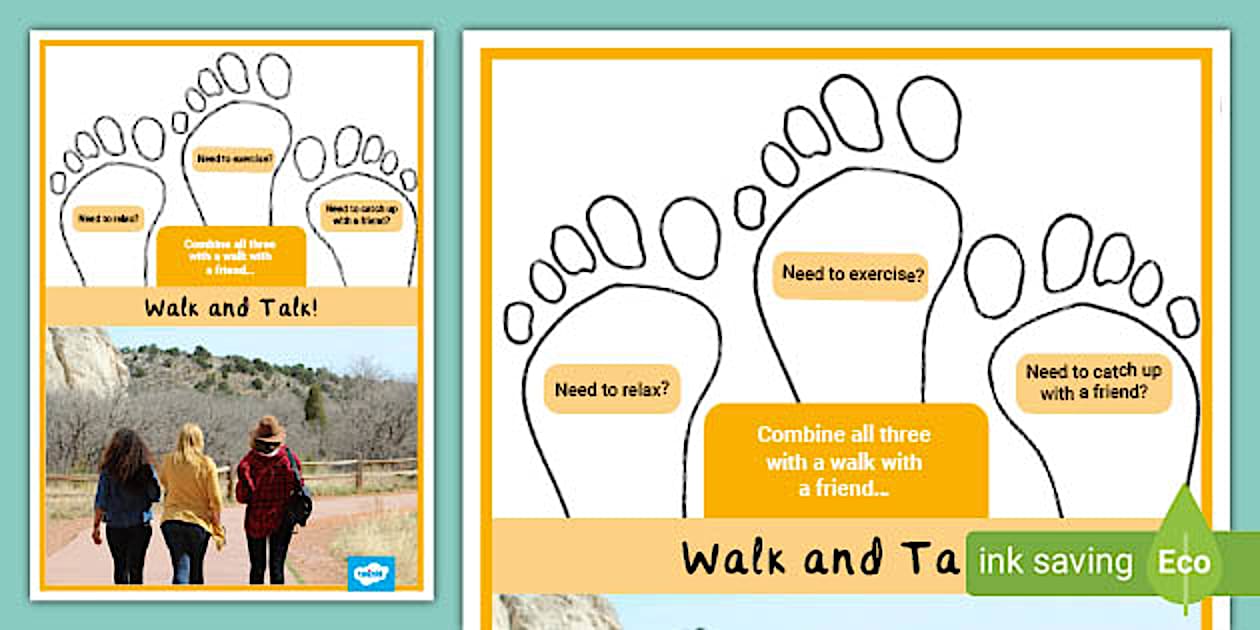 Staff Wellbeing Walk and Talk Poster - Staff Wellbeing