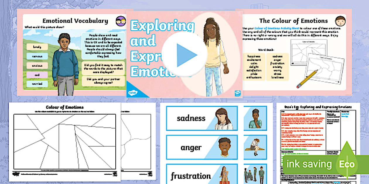 Exploring and Expressing Emotions Lesson for Children LKS2