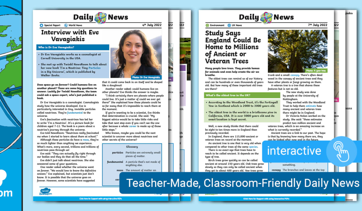 Weekly Comprehension Pack - 8th July 2022 - Twinkl NewsRoom