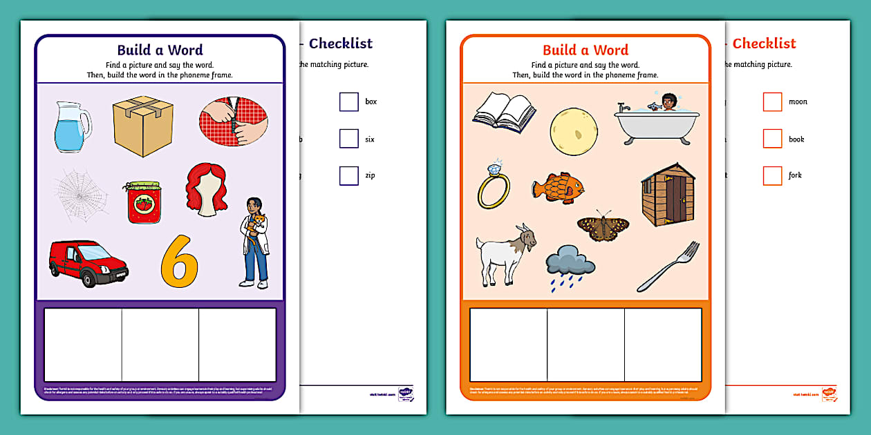 Build Phase 3 Words Modelling Dough Mats | Twinkl - Twinkl