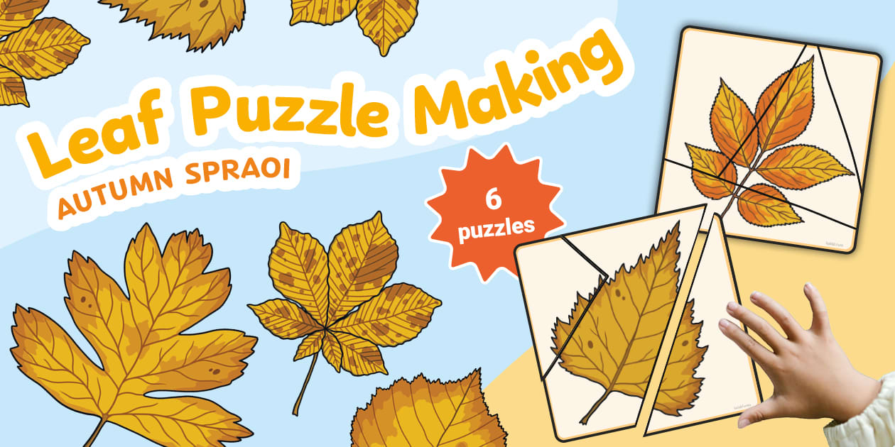 Autumn Spraoi | 2D Leaf Art (teacher made) - Twinkl