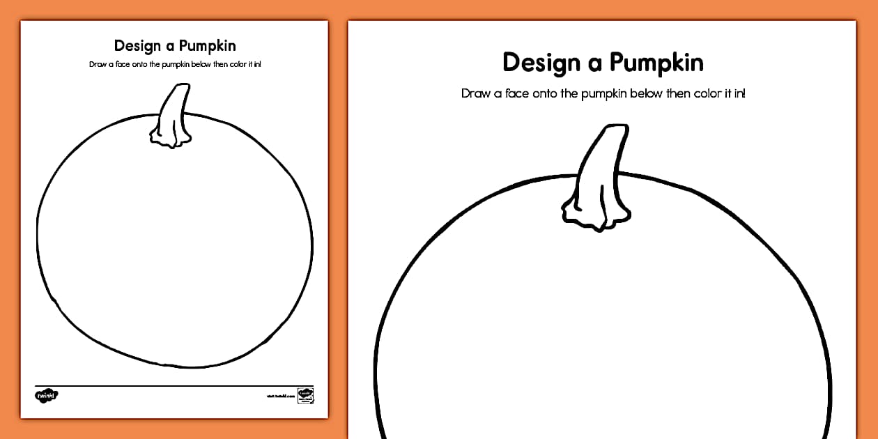Make a Jack o Lantern Printable | Pumpkin Day | Twinkl USA