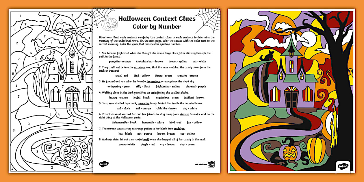 Halloween Context Clues | ELA | Twinkl USA (teacher made)