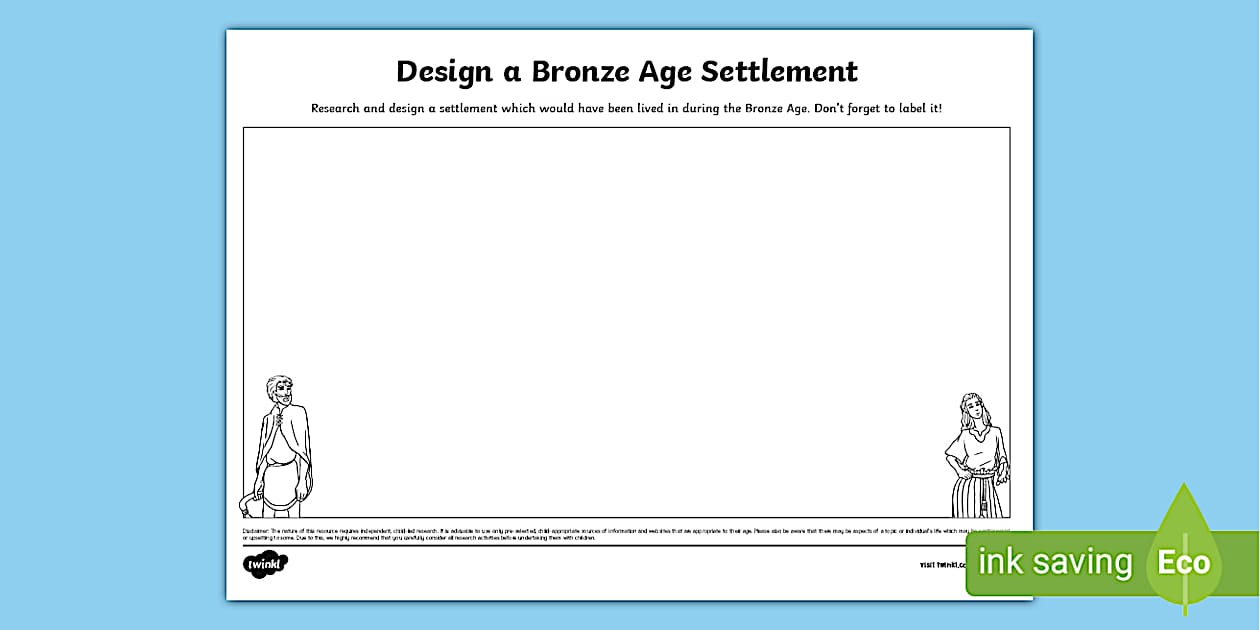 Design a Bronze Age Settlement Worksheet