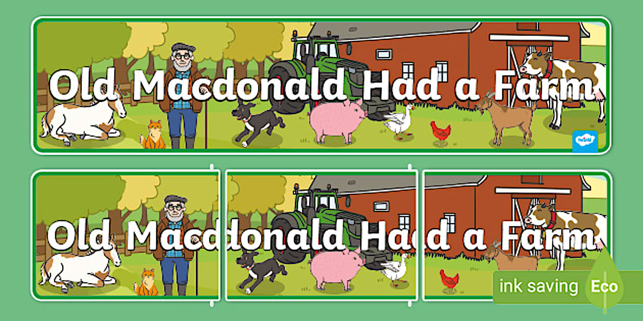 Old MacDonald Had a Farm Display Banner | Twinkl - Twinkl