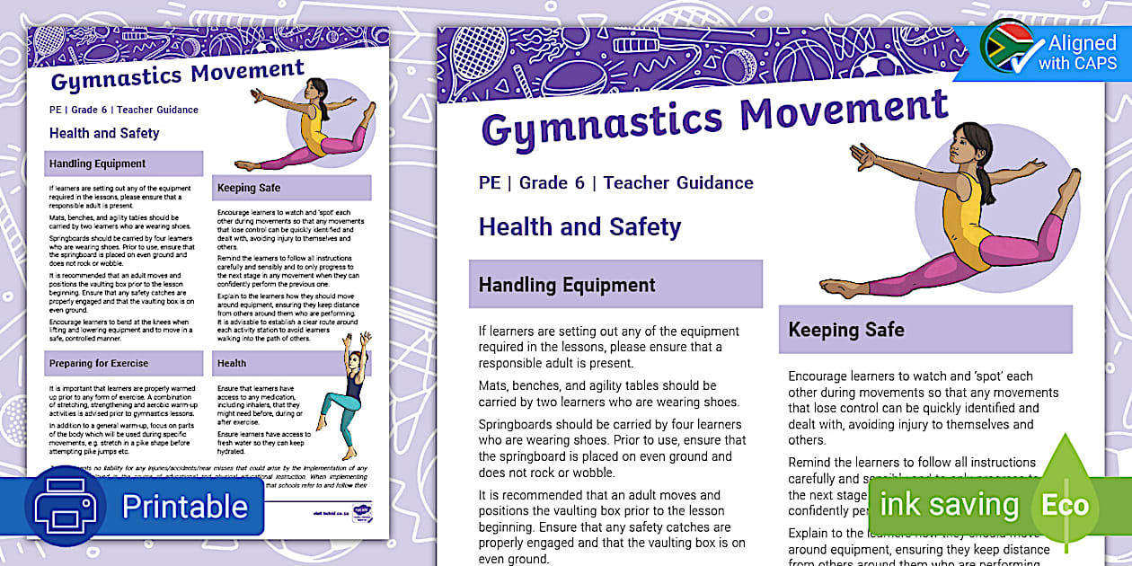 Grade 6 Physical Gymnastics Movement Teacher Guidance