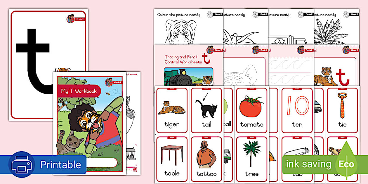 Grade R Phonics Pack T (l'insegnante ha fatto) - Twinkl