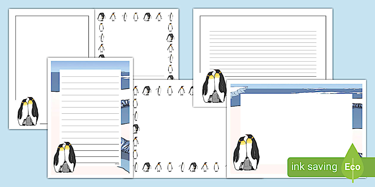 Penguin Page Border | Page Borders | Twinkl (teacher made)