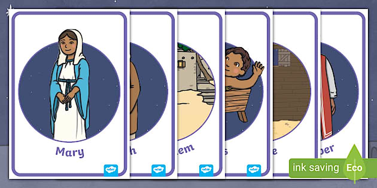Editable The Nativity Display Posters (teacher made)