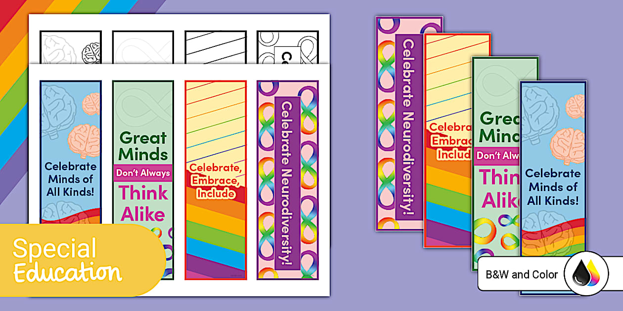 Celebrate Neurodiversity Bookmarks | Twinkl USA