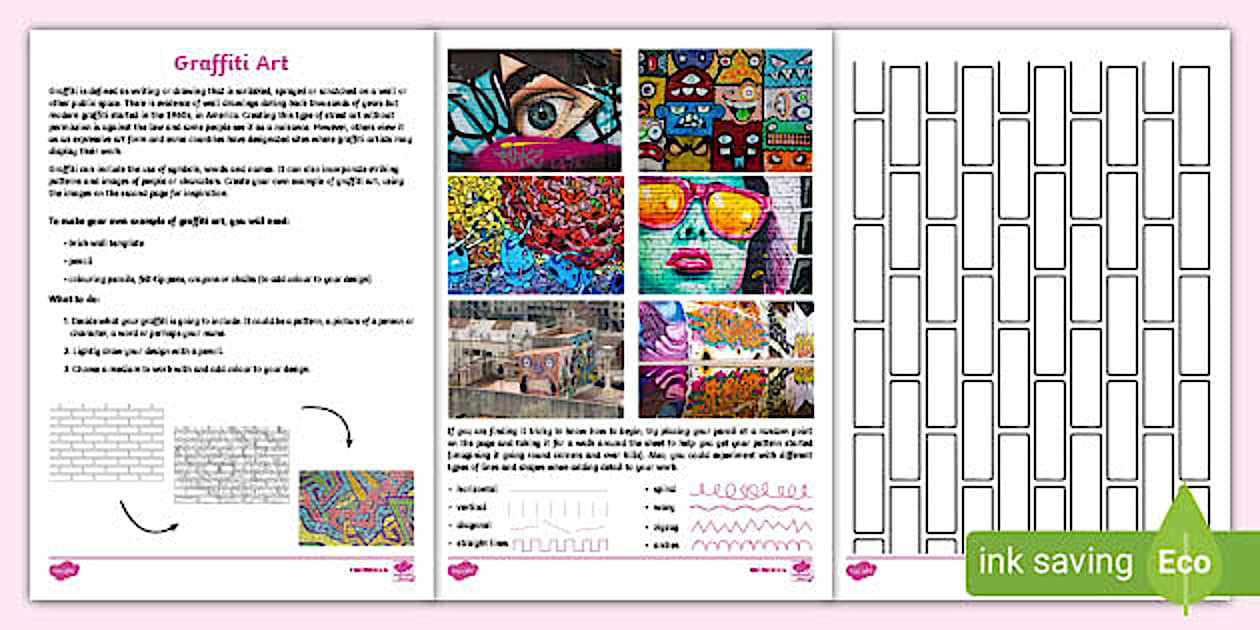 Graffiti Wall Art Activity | Street Art Activities - Twinkl