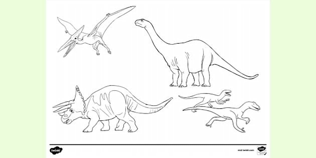 Dinosaur Colouring | Colouring Sheets (Teacher-Made)