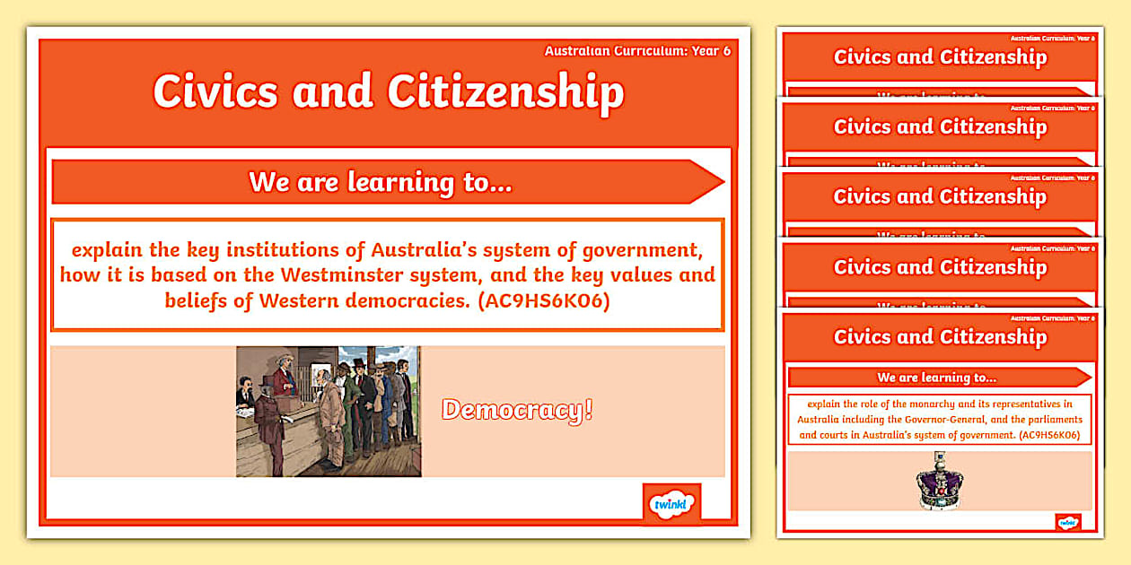 Year 6 Australian HASS Civics & Citizenship Statements Pack