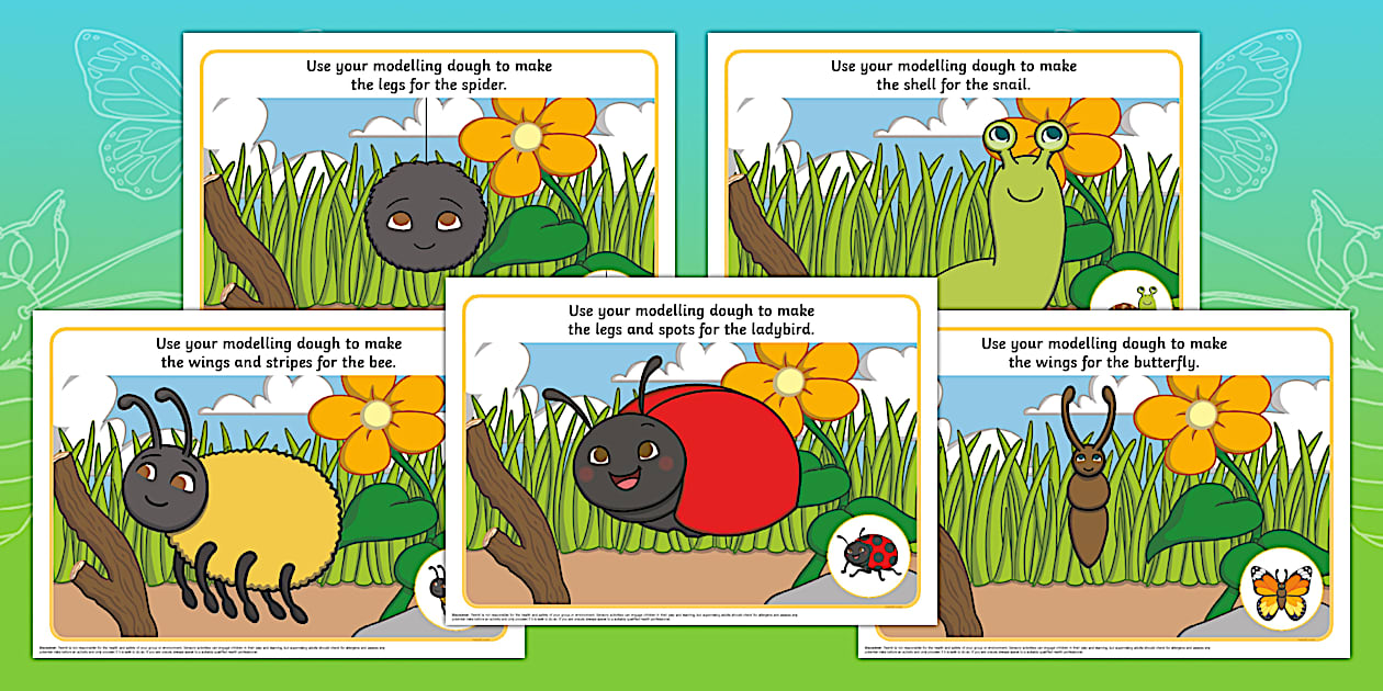 Insecte și mici viețuitoare – Planșete pentru modelaj