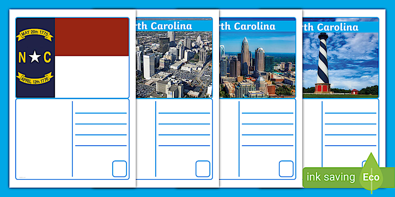 North Carolina Postcard | Stationery | United States | KS1