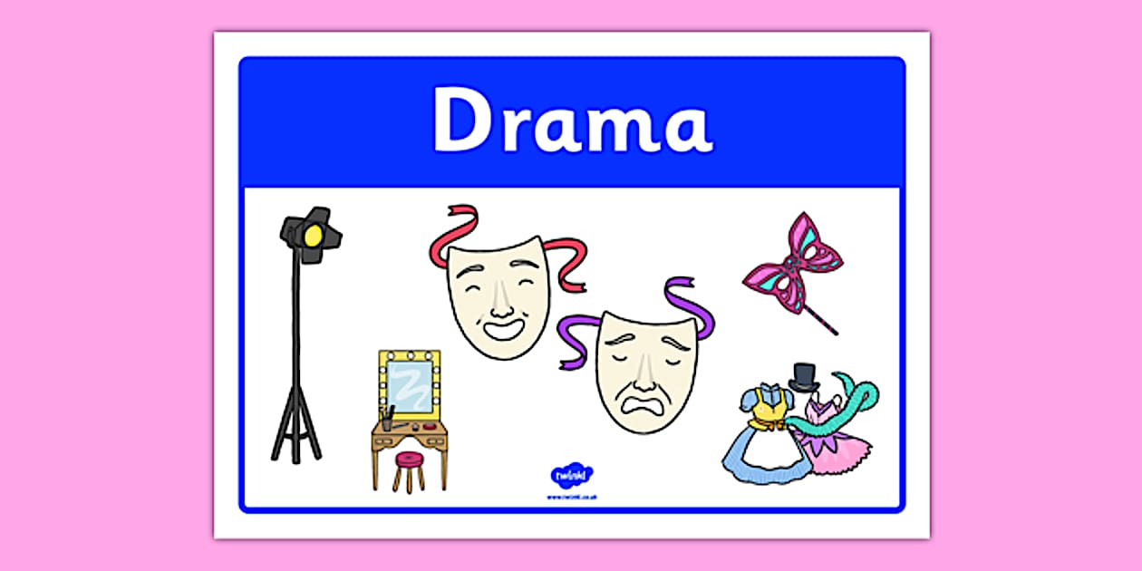 Editable Drama Classroom Area Sign (teacher made) - Twinkl