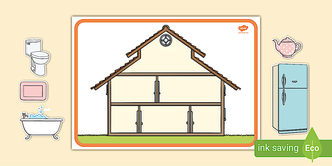 Large House Sorting Activity (teacher made) - Twinkl