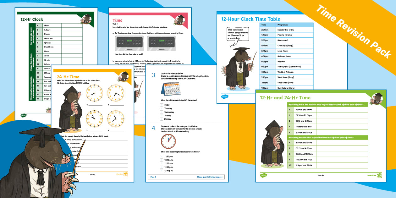 Time Revision Pack