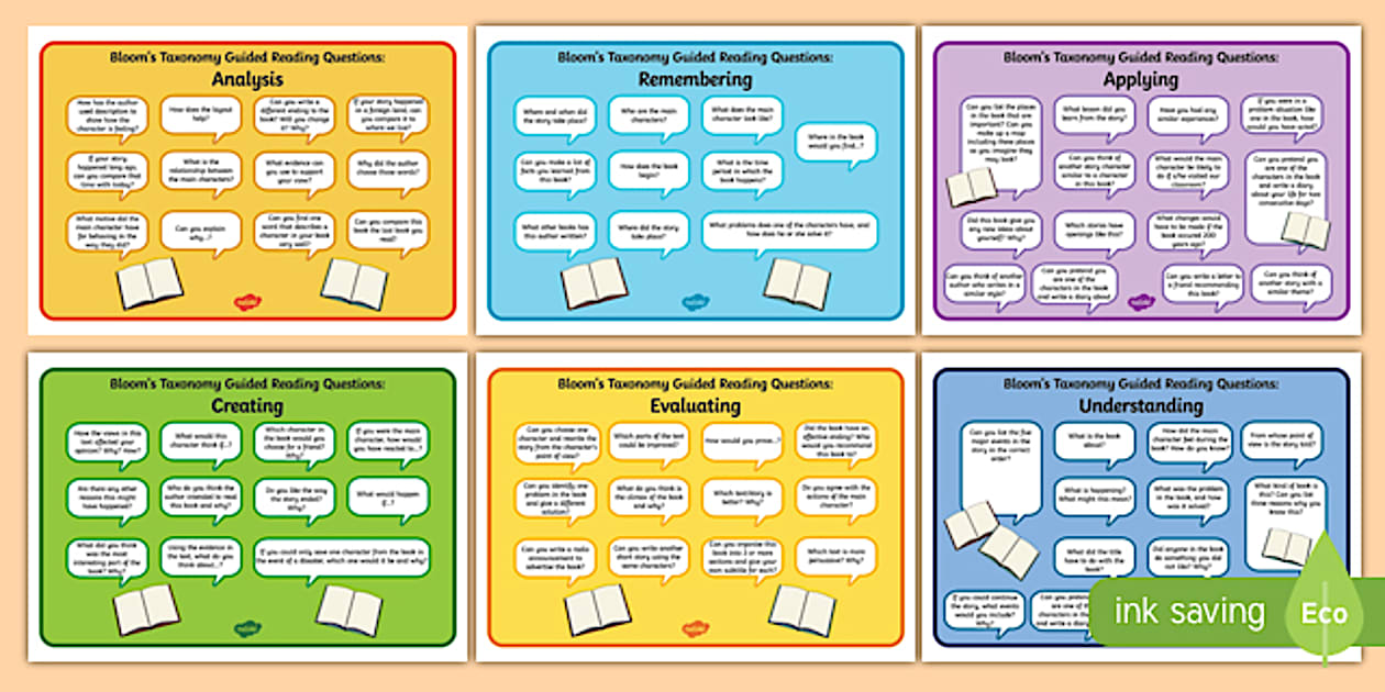 KS1 Guided Reading Questions | Bloom's Taxonomy