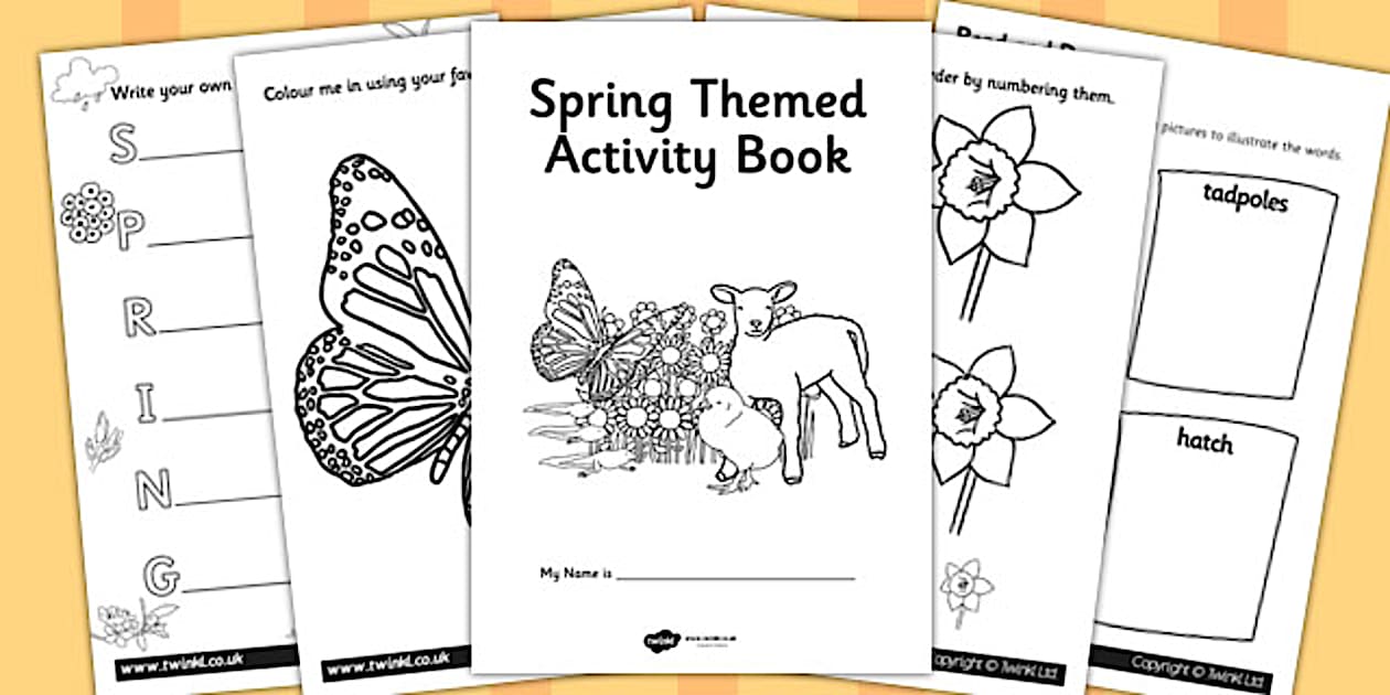 Spring Themed Activity Book (teacher made) - Twinkl