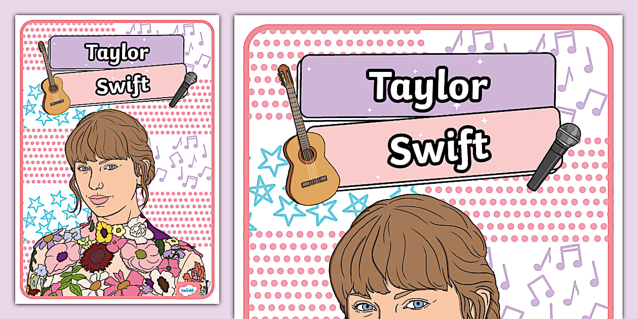 Taylor Swift Poster (Teacher-Made) - Twinkl