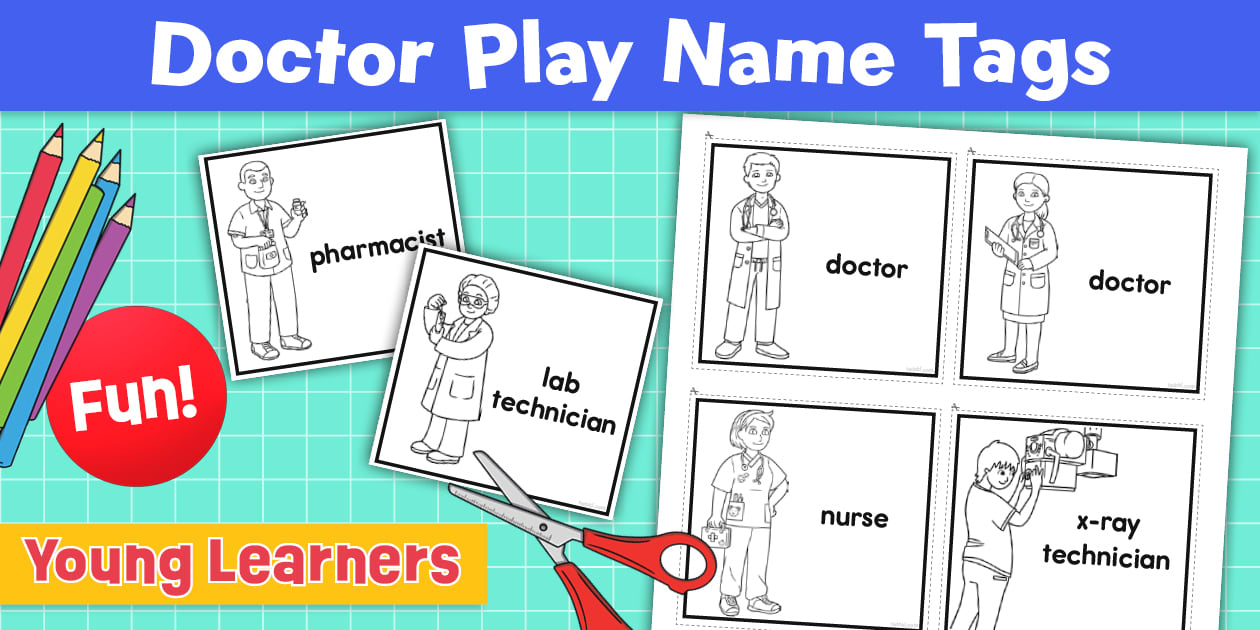 Doctor Role-Play Name Tags (teacher made) - Twinkl