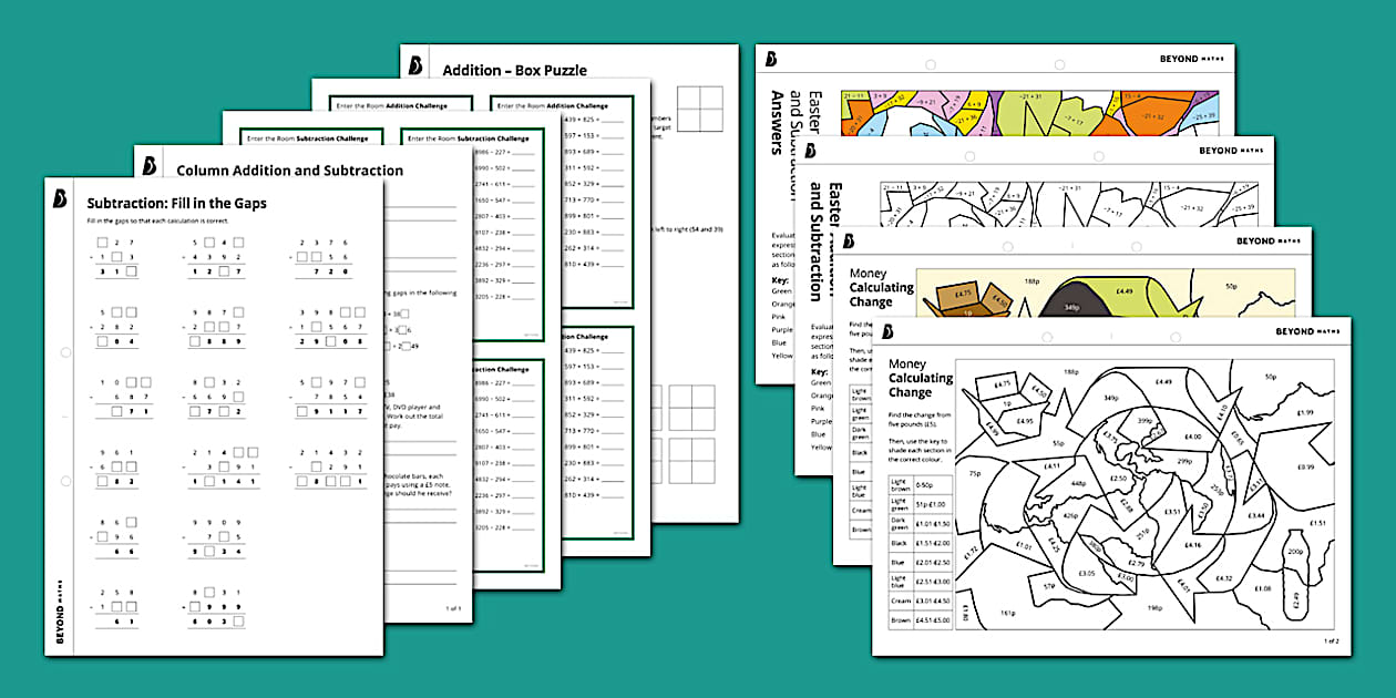Year 7 Addition and Subtraction Worksheets | Beyond - Twinkl