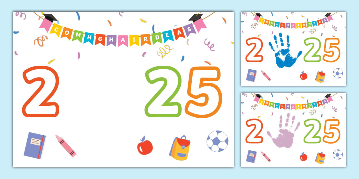 Póstaer Comhghairdeas (professor feito) - Twinkl